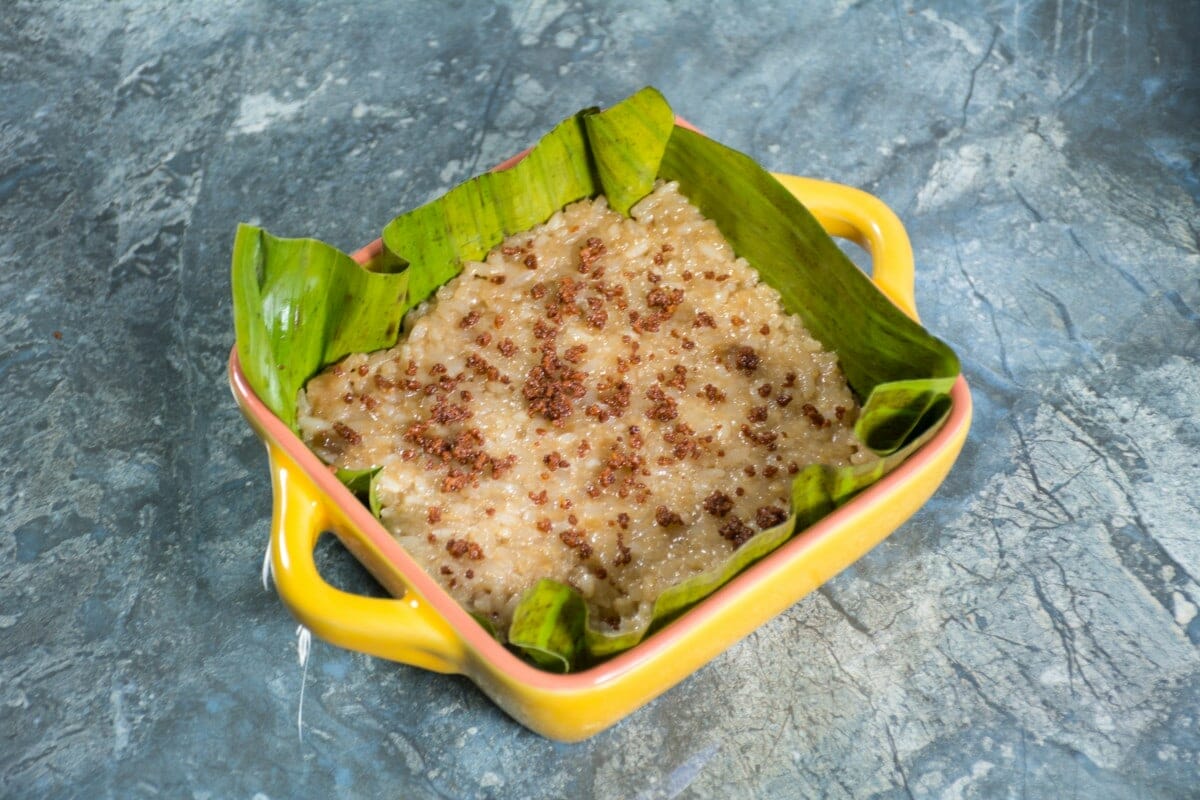 Biko with Latik: Filipino Stick Rice Cake