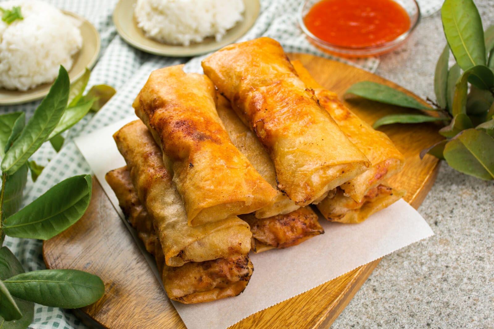 Filipino Chicken Lumpia - Lumpiang Shanghai Spring Rolls Recipe