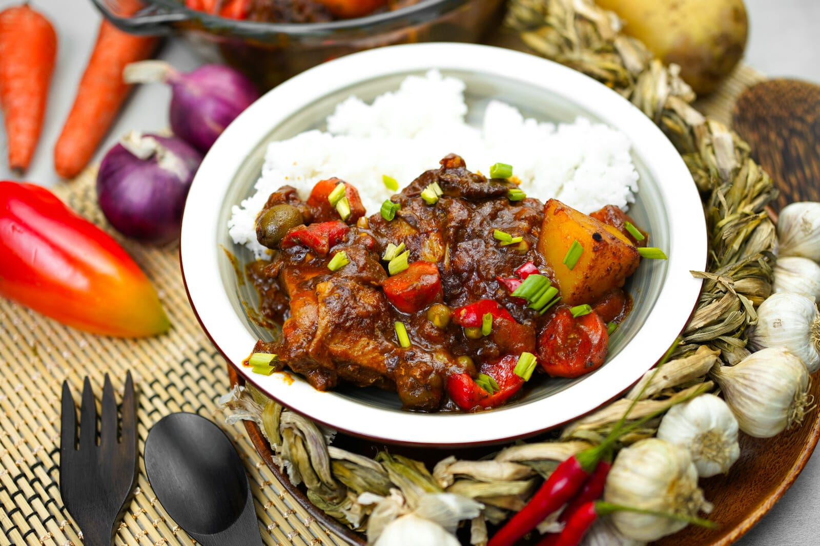 Easy Filipino Chicken Caldereta Recipe